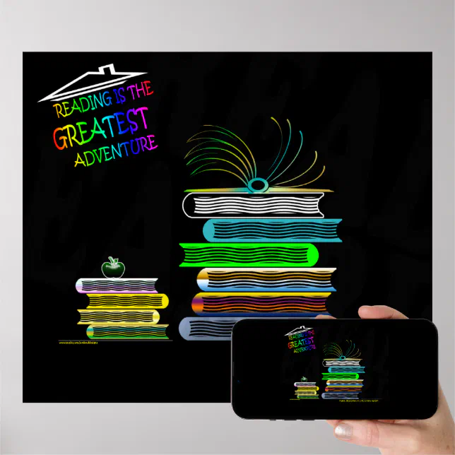 Reading is the Greatest Adventure Poster | Zazzle