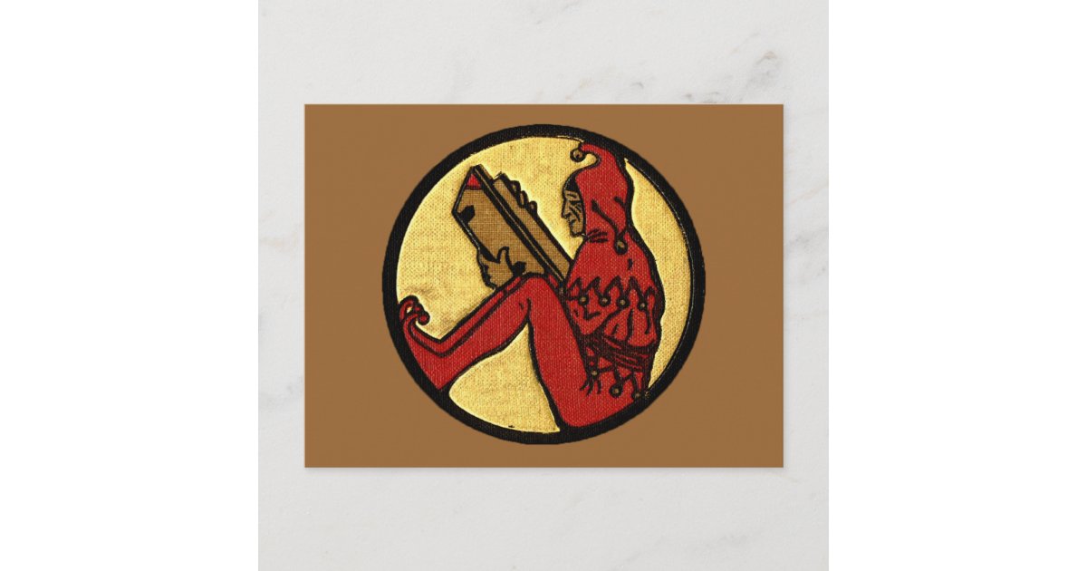 Reading Jester Postcard | Zazzle