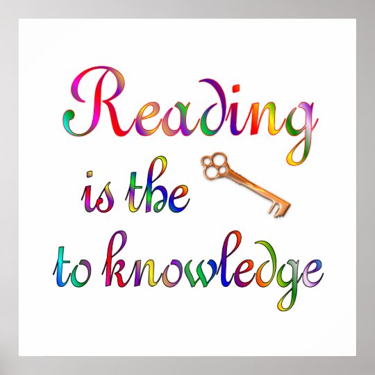 Reading Key Poster | Zazzle.com
