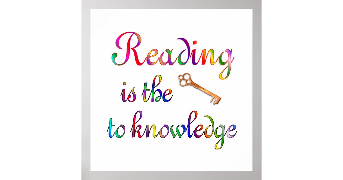Reading Key Poster | Zazzle