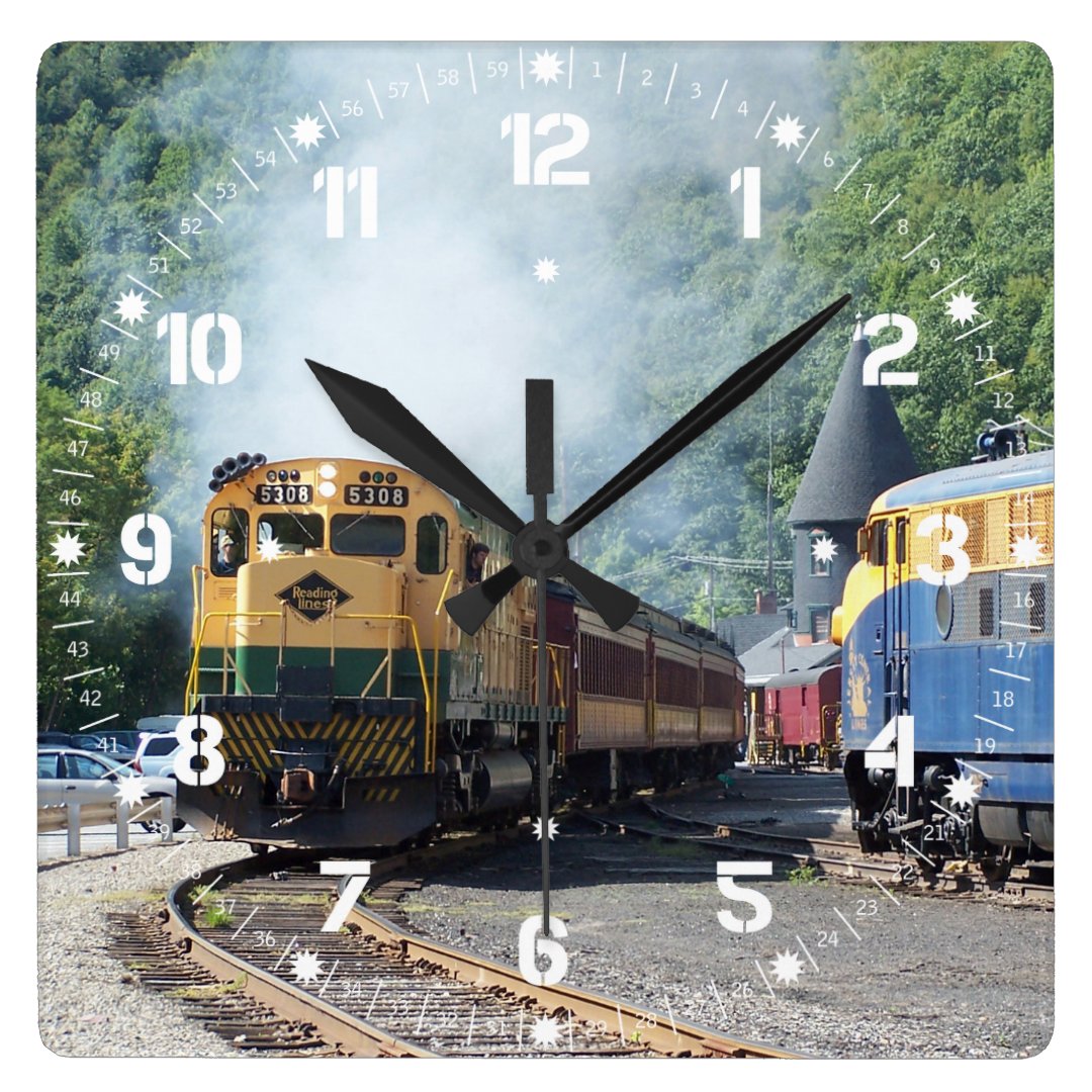 Reading Lines ALCO C-630 #5308 Wall Clocks | Zazzle