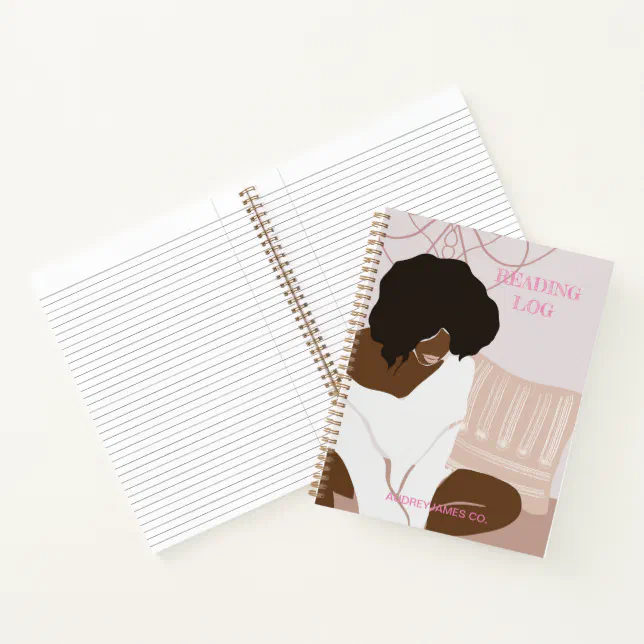 Reading Log Notes for Teens, Girls, Women Notebook | Zazzle