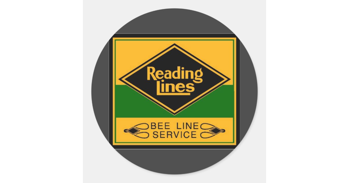 Reading Railroad, Bee Line Service Classic Round Sticker | Zazzle