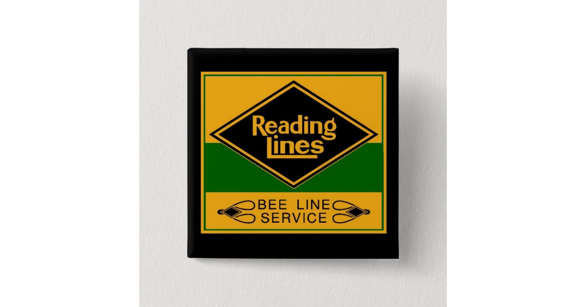 Reading Railroad, Bee Line Service Pinback Button | Zazzle