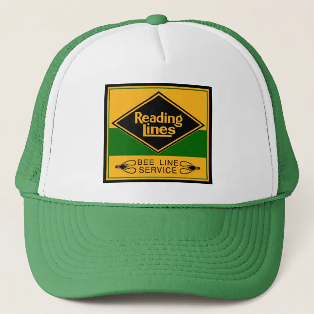 Reading Railroad Lines, Bee Line Service Trucker Hat | Zazzle