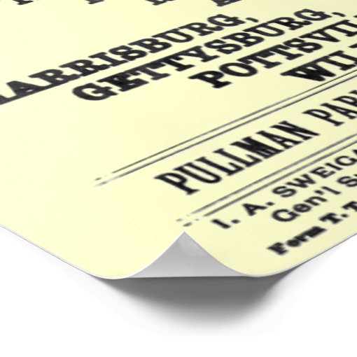 Reading Railroad System Timetable Cover 1894 Poster | Zazzle