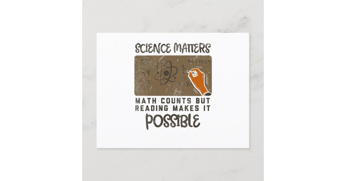 Reading - Reading Makes It Possible Postcard | Zazzle
