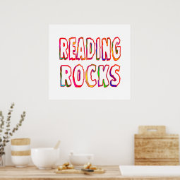 Reading Rocks Poster | Zazzle