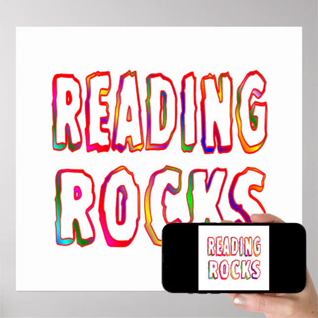 Reading Rocks Poster | Zazzle