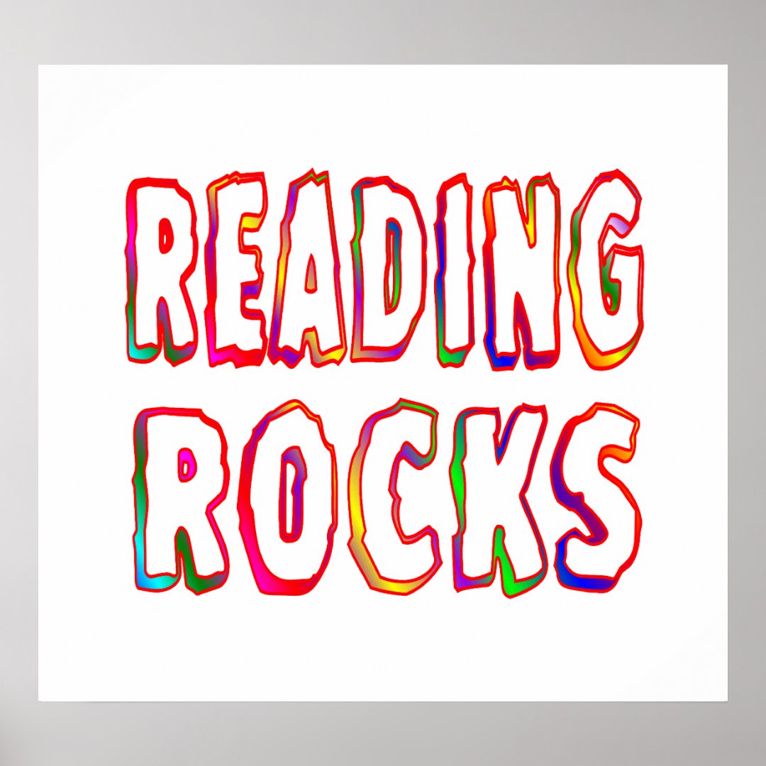 Reading Rocks Poster | Zazzle