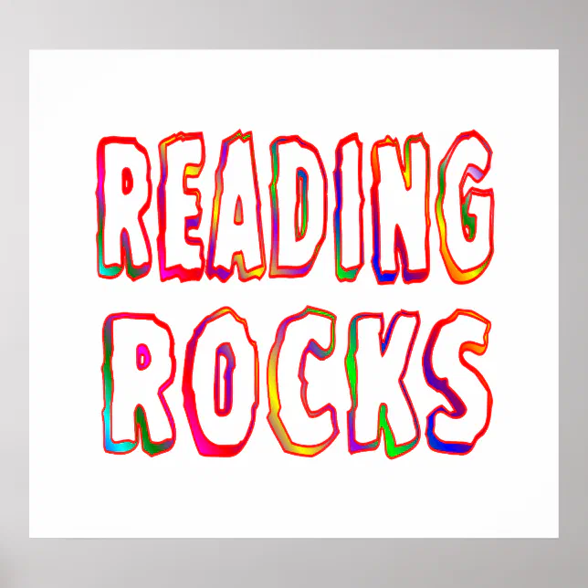 Reading Rocks Poster | Zazzle