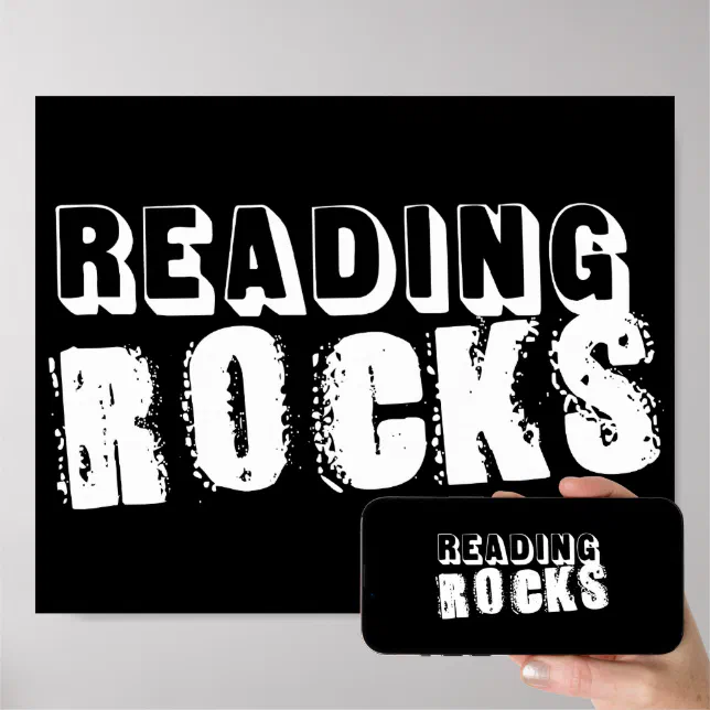 Reading Rocks Poster | Zazzle