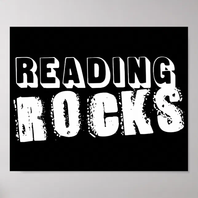 Reading Rocks Poster | Zazzle