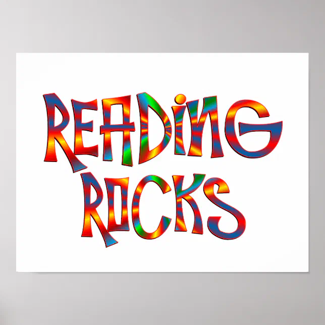 Reading Rocks Poster | Zazzle