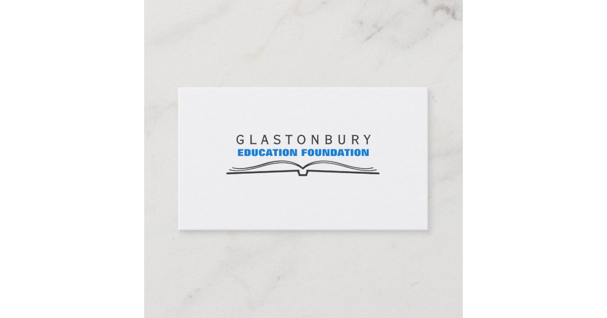 Reading Teacher Book Logo Educational Business Card | Zazzle