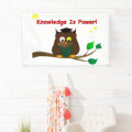 Reading Wise Owl Banner | Zazzle