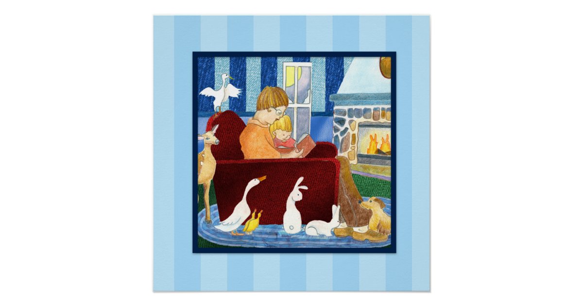 Reading With Friends Poster | Zazzle
