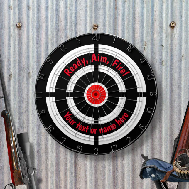 Ready Aim Fire Dartboard | Zazzle
