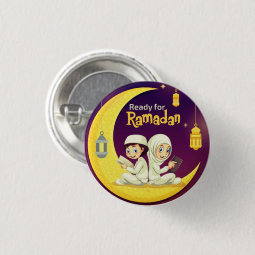Ready For Ramadan Button | Zazzle
