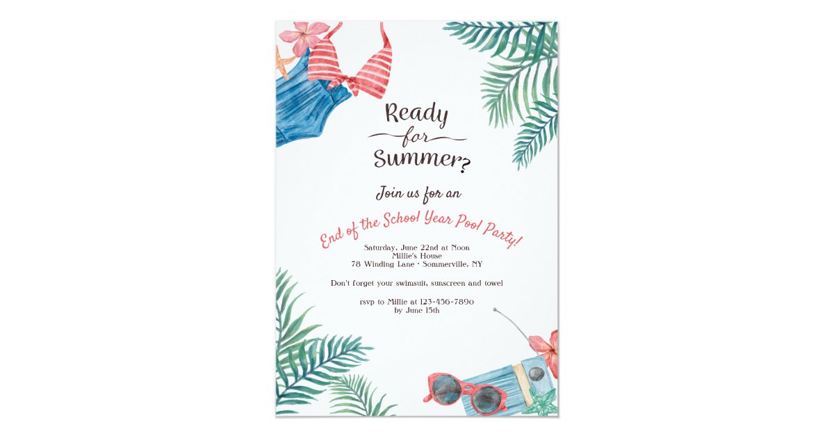 Ready for Summer? Invitation | Zazzle.com