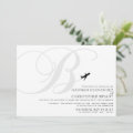 Ready for Take Off B Initial Wedding Invitation | Zazzle