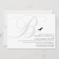 Ready for Take Off B Initial Wedding Invitation | Zazzle