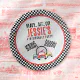 Ready Set Go! Race Car Birthday Party Paper Plates | Zazzle