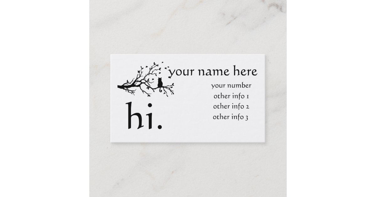Ready to personalize calling card | Zazzle