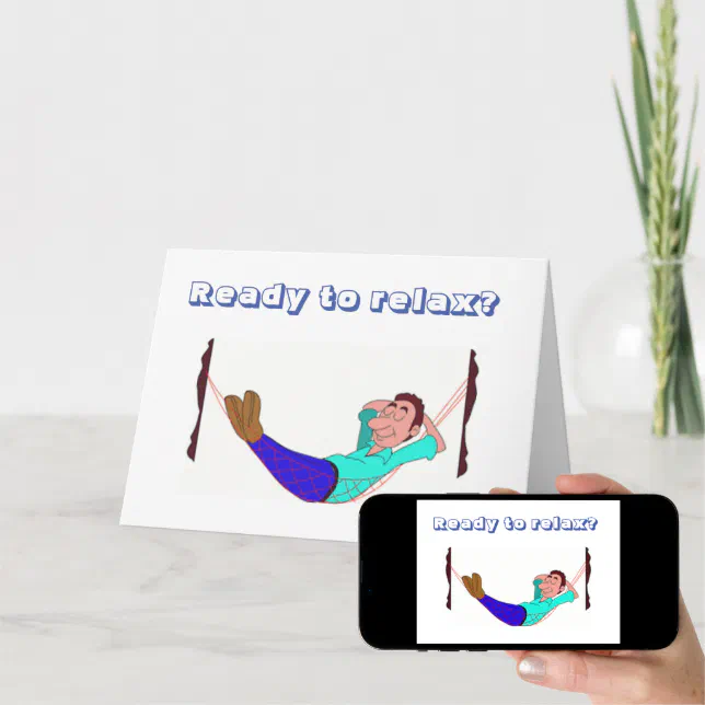 READY TO RELAX ***RETIREMENT CONGRATULATIONS** CARD | Zazzle