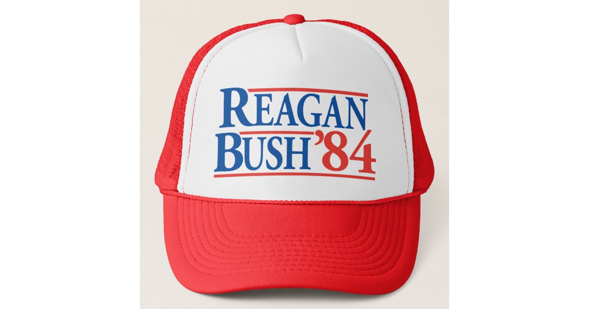 Reagan Bush '84 Hat | Zazzle