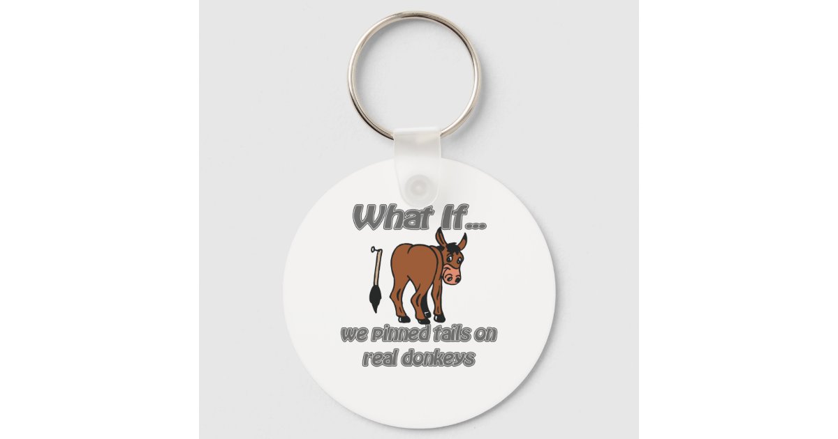 real donkeys keychain | Zazzle