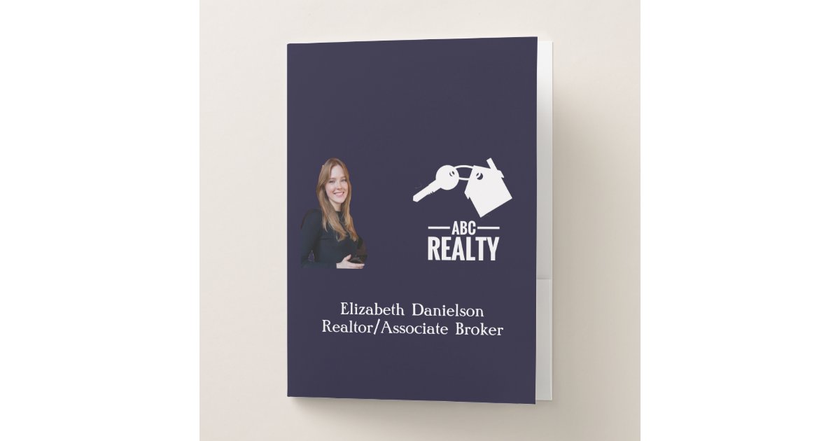 Real Estate Agency Pocket Folder | Zazzle