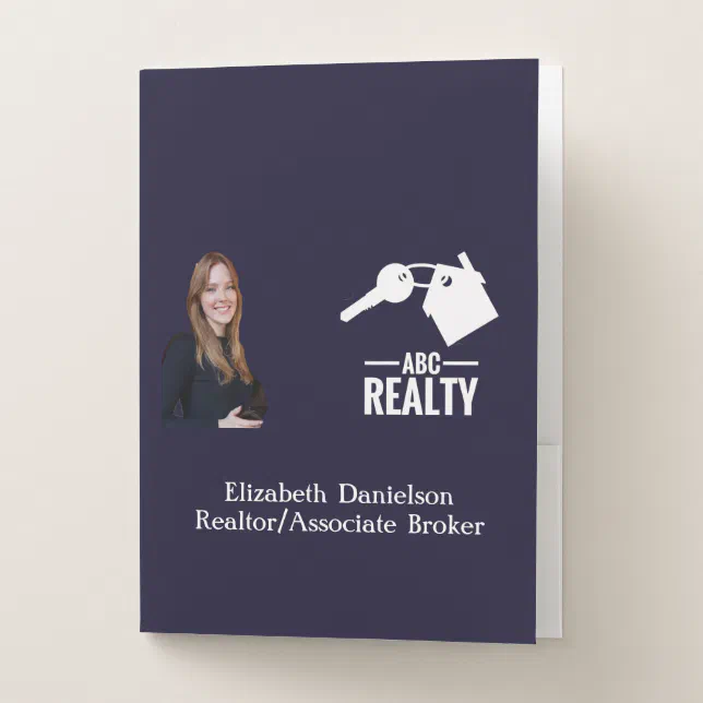 Real Estate Agency Pocket Folder | Zazzle