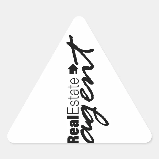 Real Estate Agent Branding Sticker | Zazzle
