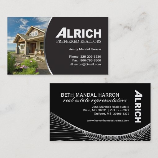 Real Estate Agent Business Card | Zazzle