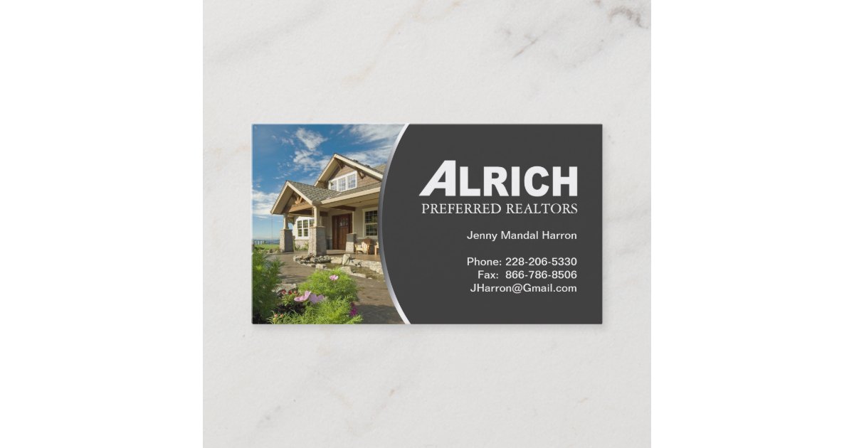 Real Estate Agent Business Card | Zazzle