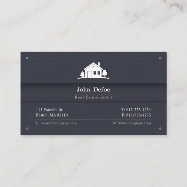 Real Estate Agent Business Card | Zazzle