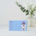 Real Estate Agent Cute Cartoon House & Couple Business Card | Zazzle
