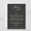 Real Estate Agent Gold Grateful Appreciation Thank You Card | Zazzle
