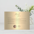 Real Estate Agent Gold Grateful Appreciation Thank You Card | Zazzle