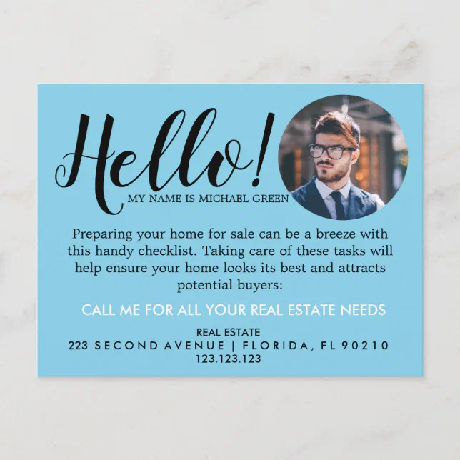 Real Estate Agent HELLO Spring checklist Announcem Announcement ...