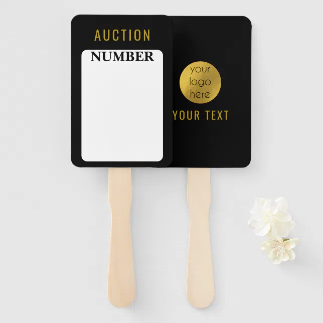 Real Estate Agent House Bidding Auction Paddle Hand Fan | Zazzle