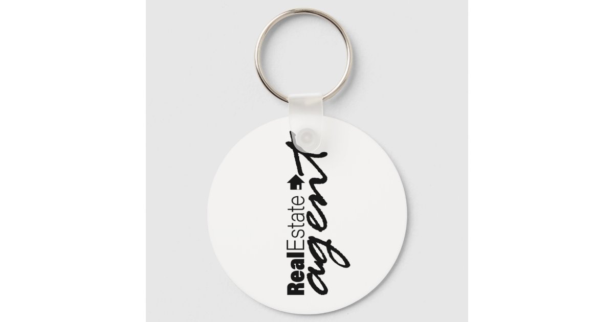 Real Estate Agent Key Chain | Zazzle