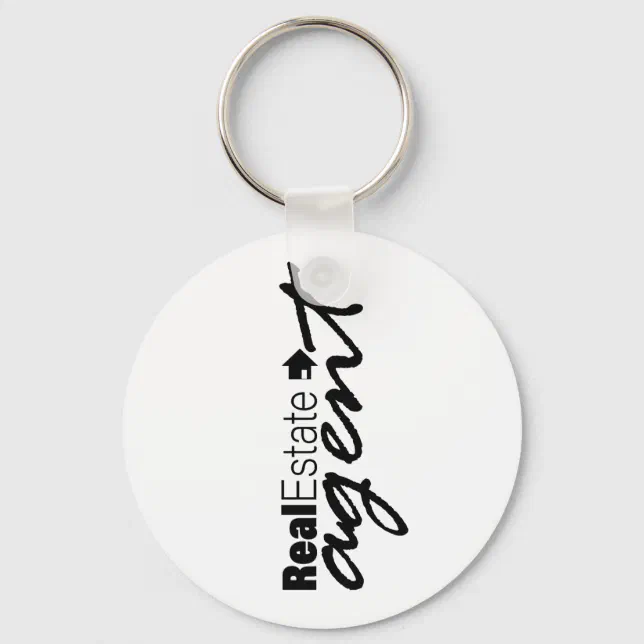 Real Estate Agent Key Chain | Zazzle