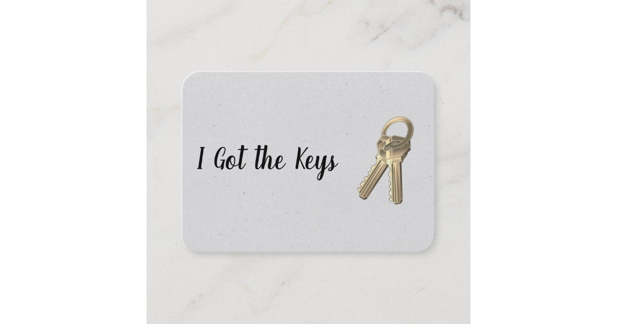 Real Estate Agent / Keys Business Card | Zazzle