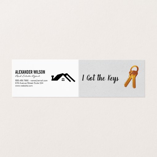 Real Estate Agent / Keys Business Card | Zazzle