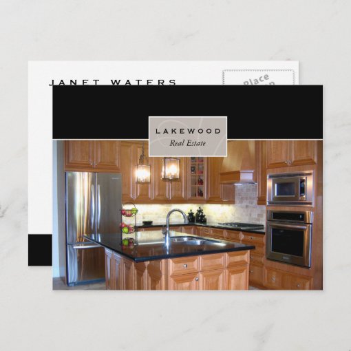 Real Estate Agent Kitchen Postcard | Zazzle