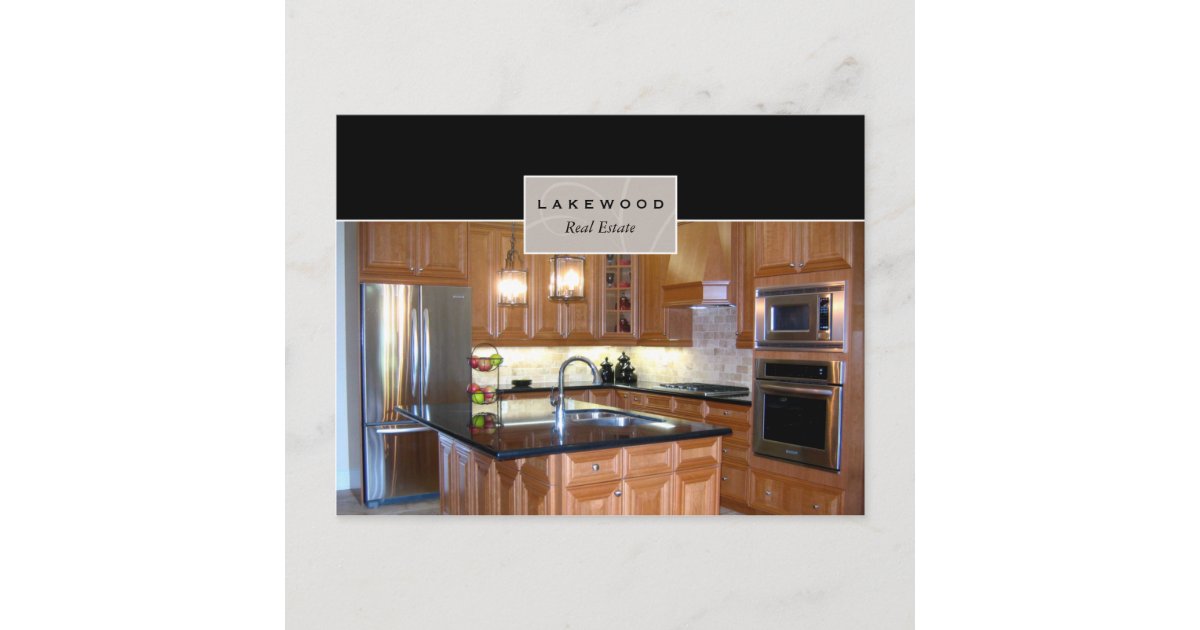 Real Estate Agent Kitchen Postcard | Zazzle