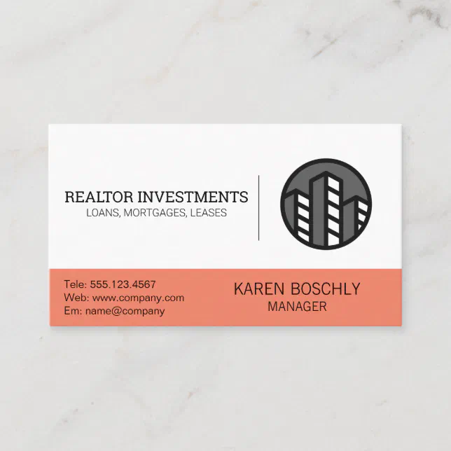 Real Estate Agent | Professional Business Card | Zazzle