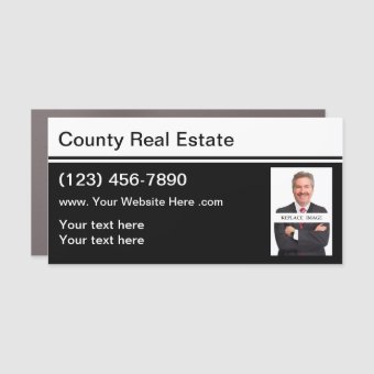 Real Estate Agent Professional Car Magnet | Zazzle
